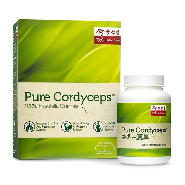Eu Yan Sang Pure Cordyceps (90 capsules) x500mg capsules/bottle | Shopee Singapore