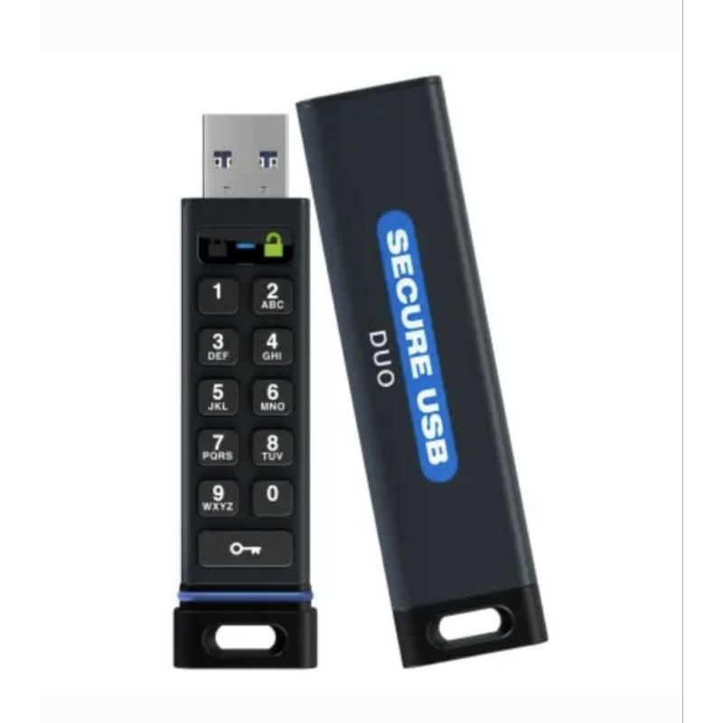 SecureUSB® Duo KP 16GB Hardware-Encrypted USB Flash Drive with Keypad ...