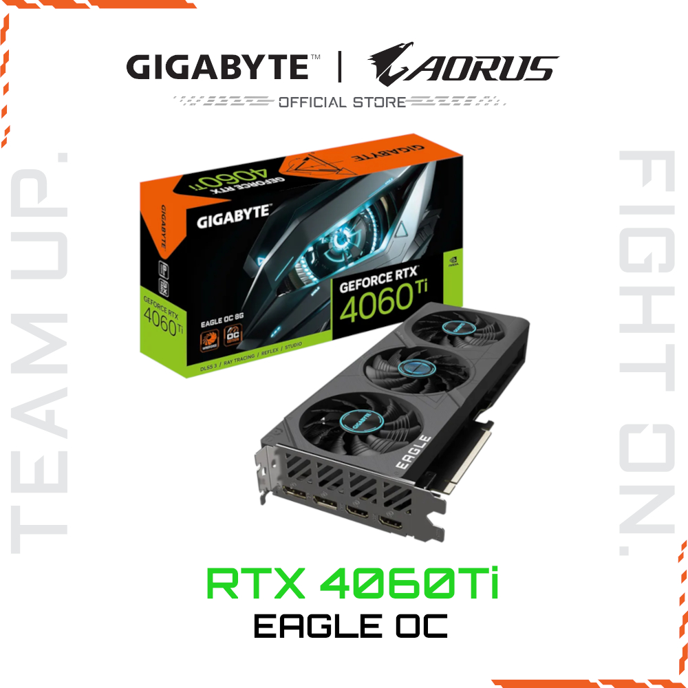 GIGABYTE GeForce RTX™ 4060 Ti EAGLE OC 8G - 8G NVIDIA GAMING GRAPHICS ...