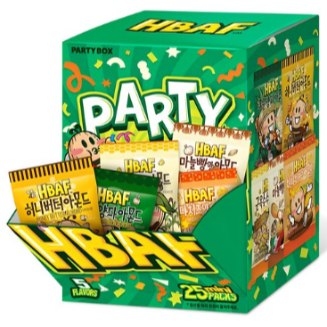 HBAF Mini Party Box Set | Green & Yellow Edition (5 Flavors Each, 500g ...