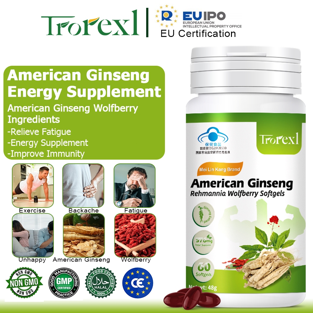 [Next Day Delivery]American ginseng capsule men's health energy ...