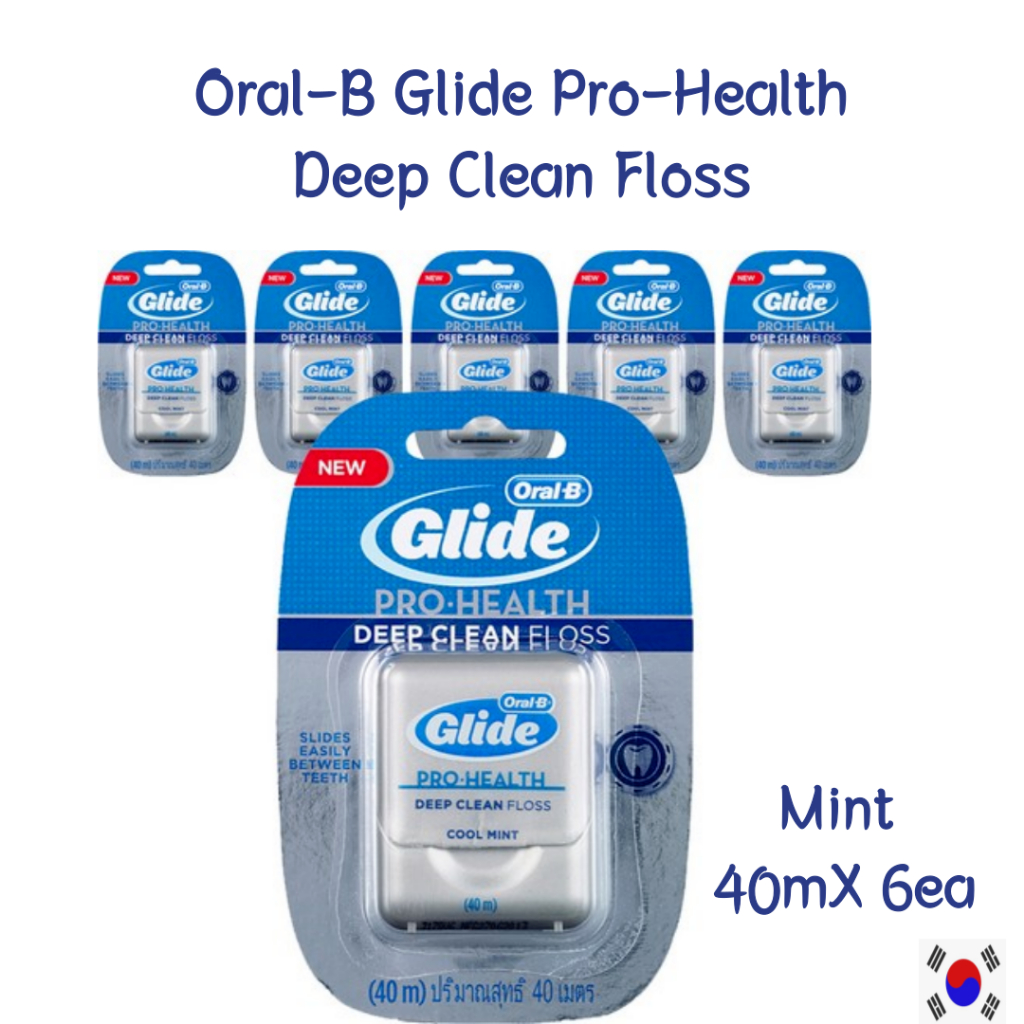 [Oral-B] Glide Pro-Health Deep Clean Floss(40m X 4 packs or 6packs ...