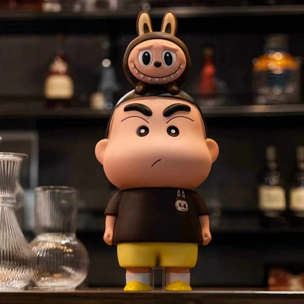 Labubu Crayon Shin-Chan Figurine Desktop Ornaments 42cm and 13cm ...