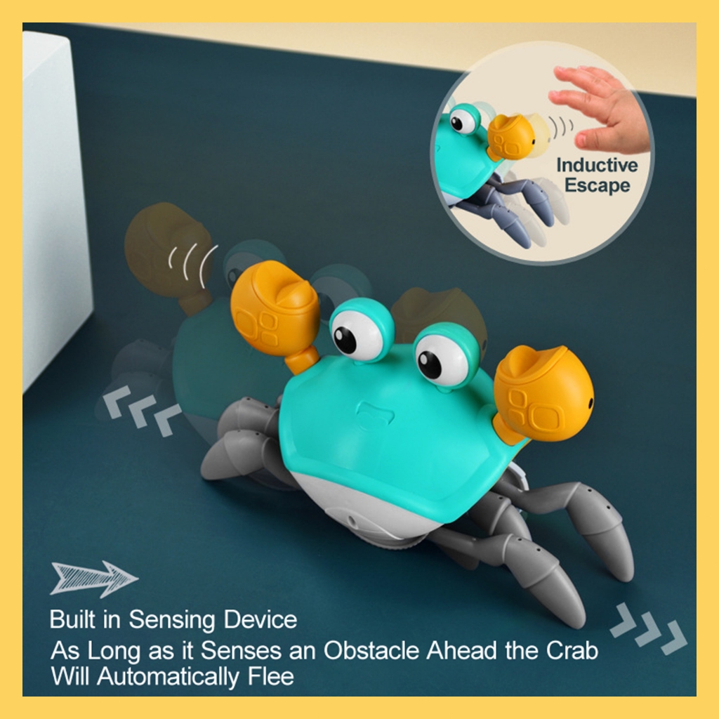SG Crab Crawling Smart Sensor Baby Toy Obstacle Avoidance Music ...