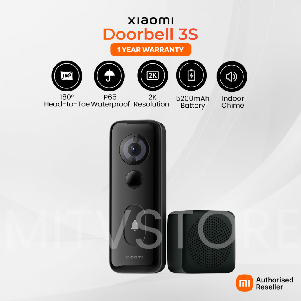Xiaomi Mi Smart Door Bell 3S | CCTV Home Surveillance Camera | 1 Year ...