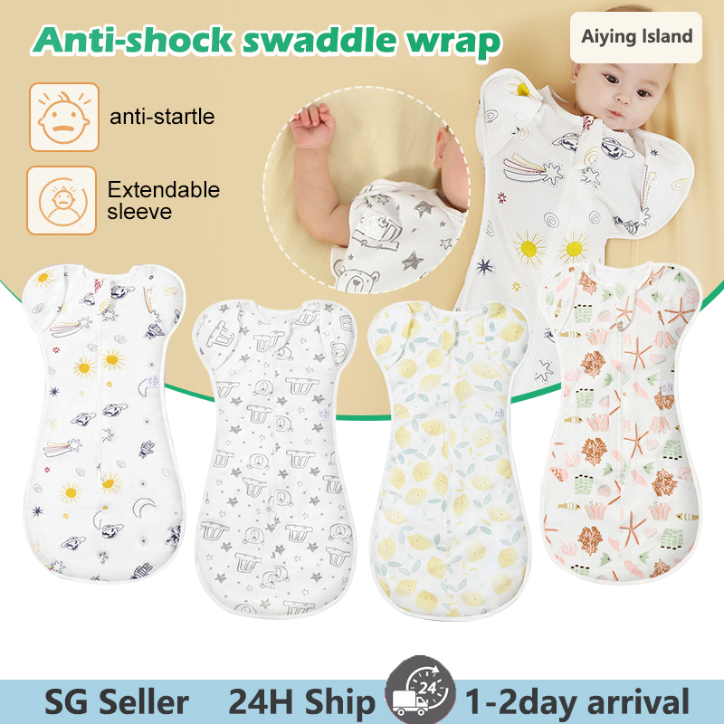 【SG】Baby Swaddle Zip Swaddle Bamboo Sleep Sack Baby Swaddle Newborn ...