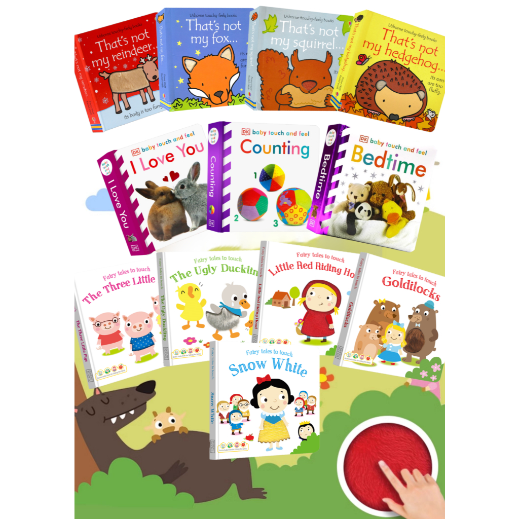 【SG Stock】Usborne touchy-feely book series / Fairy Tales to Touch ...