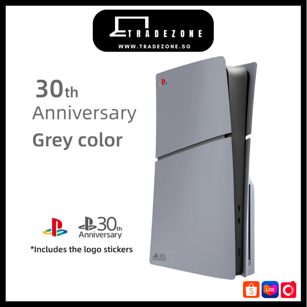 PS5 Limited 30th Anniversary Faceplate with Logo Sticker For PS5 Slim ...