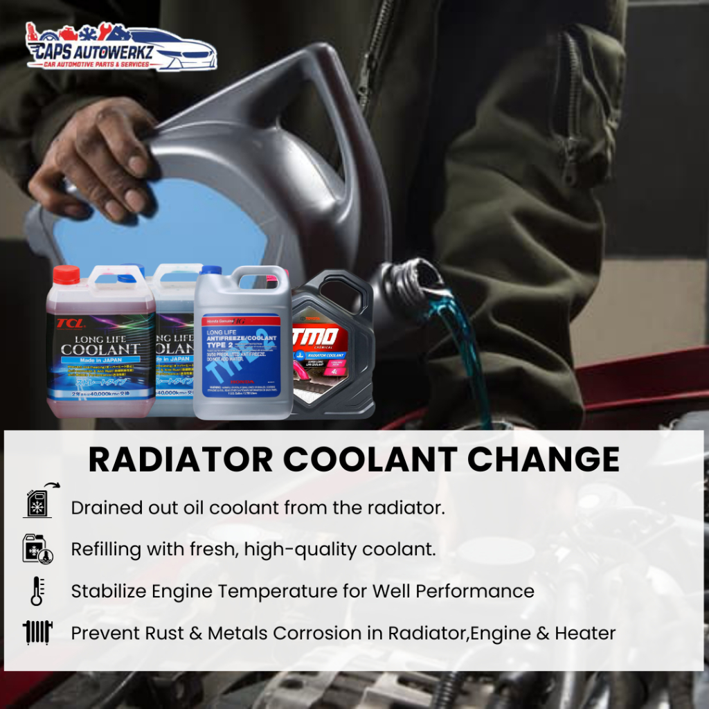 Car Services - Coolant Change | TCL Premium Radiator Antifreeze / Honda ...