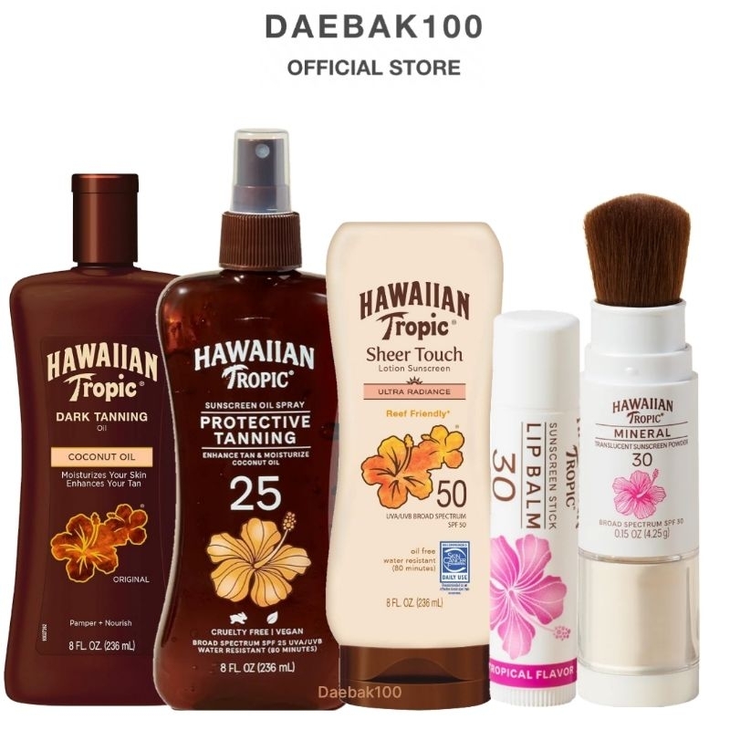 Hawaiian Tropic Tanning Oil Spray Sunscreen Protective Broad Spectrum ...