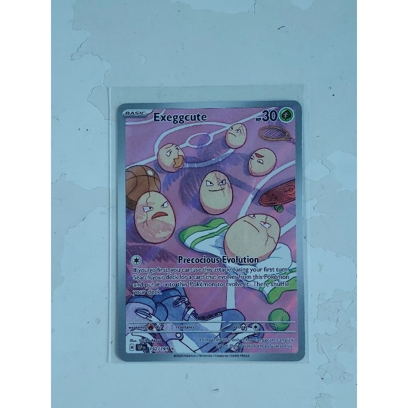 Pokemon exeggcute illustration rare surging sparks card | Shopee Singapore
