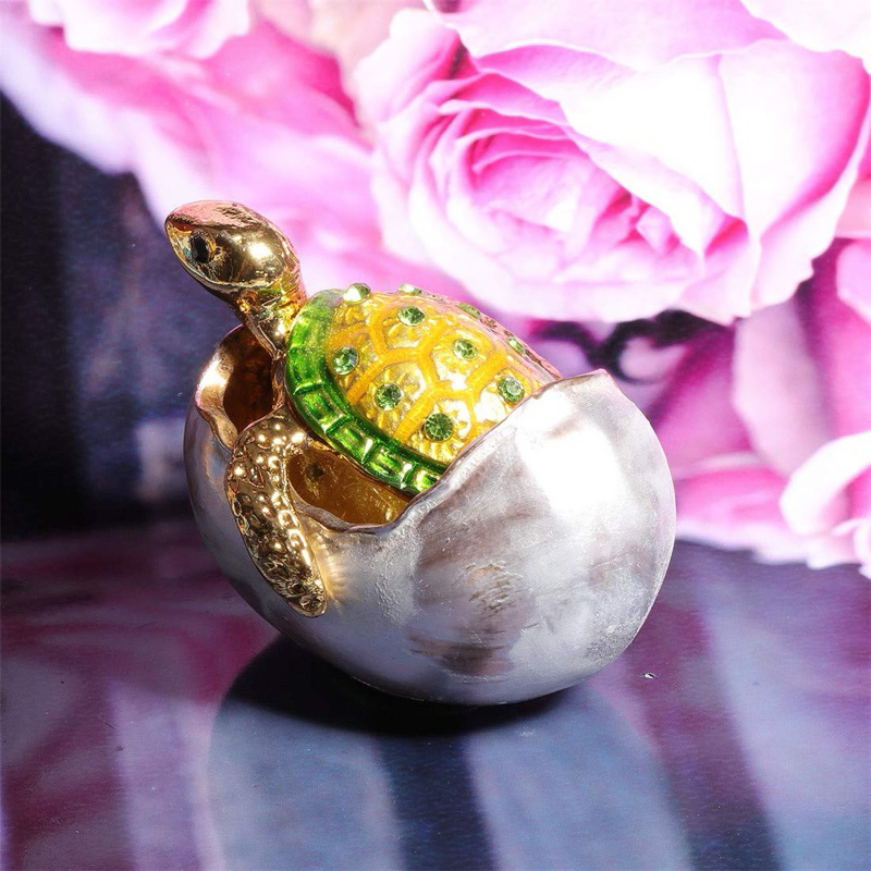Waltz&F Bejeweled Turtle in Hatching Egg Trinket Jewelry Box Crystal ...