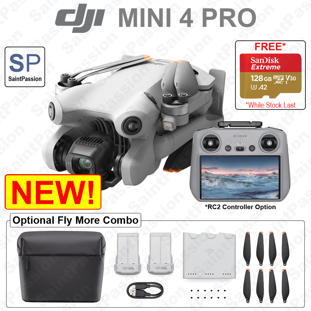 DJI Mini 4 Pro - 4K 3-Axis True Vert Gimbal Aerial Photography 249g ...
