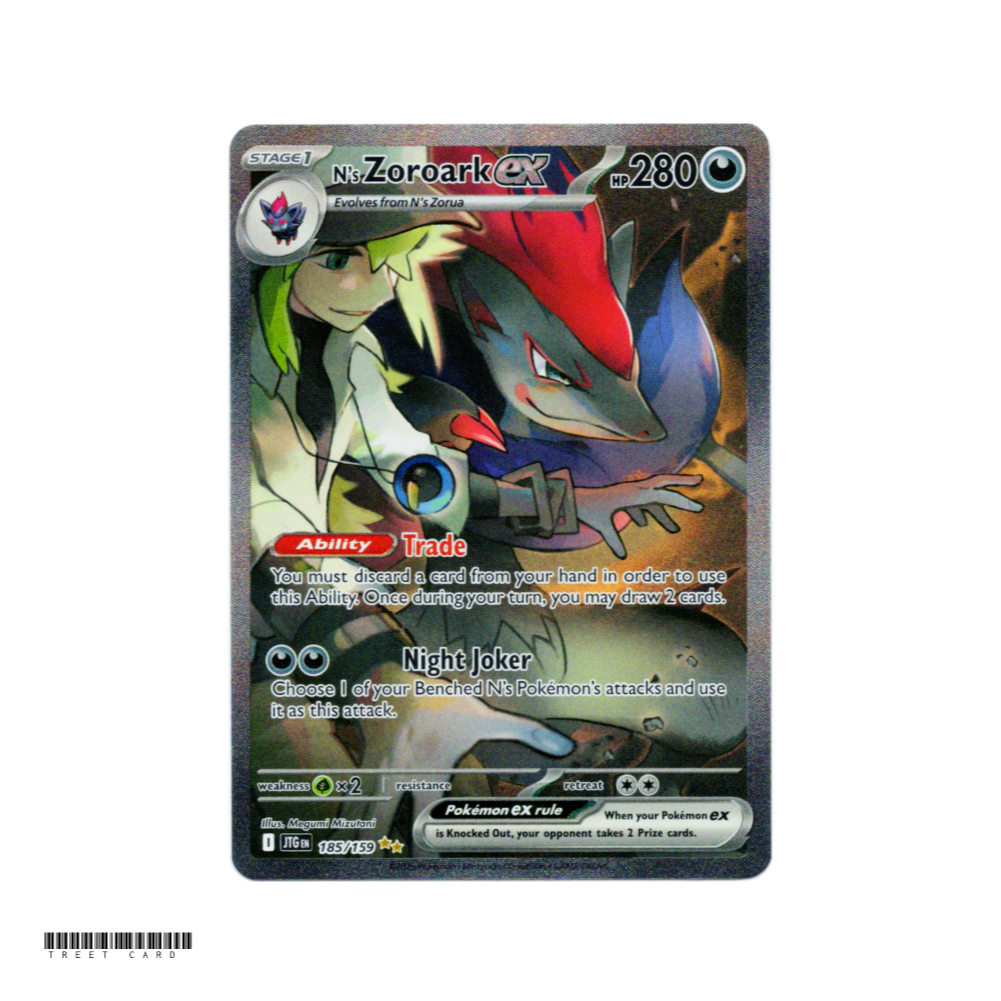 N's Zoroark ex JTG 185/159 Journey Together Special Illustration Rare ...