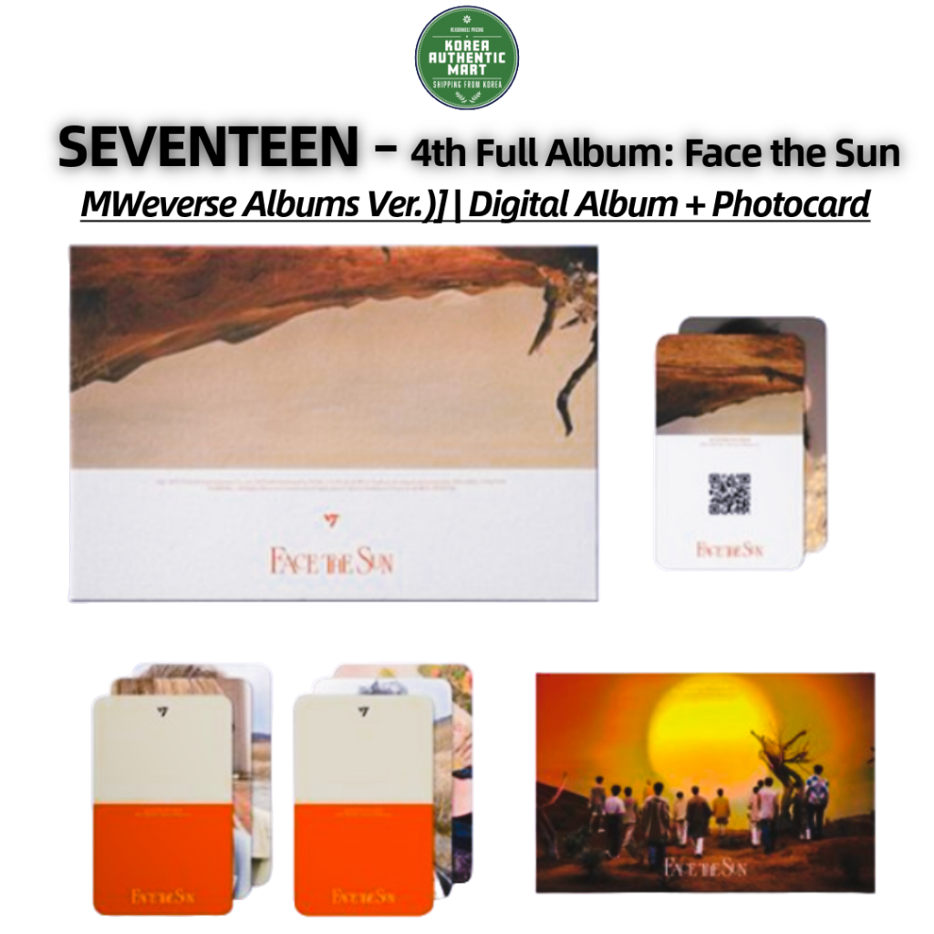 [SEVENTEEN – 4th Full Album: Face the Sun (Weverse Albums Ver.)] | Digital Album + Photocard ...