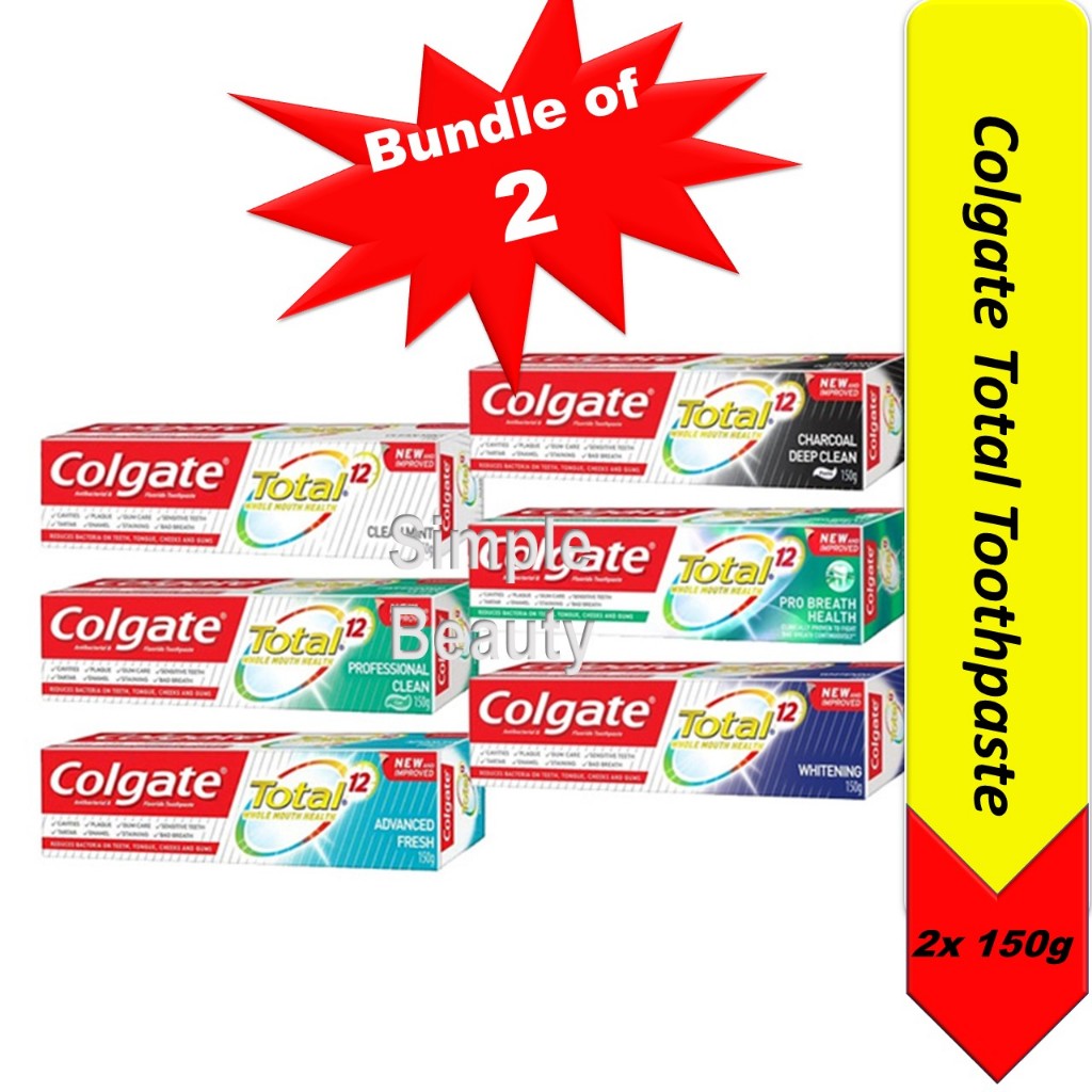 Colgate Total Toothpaste, 2x150g (Twin Pack) | Shopee Singapore