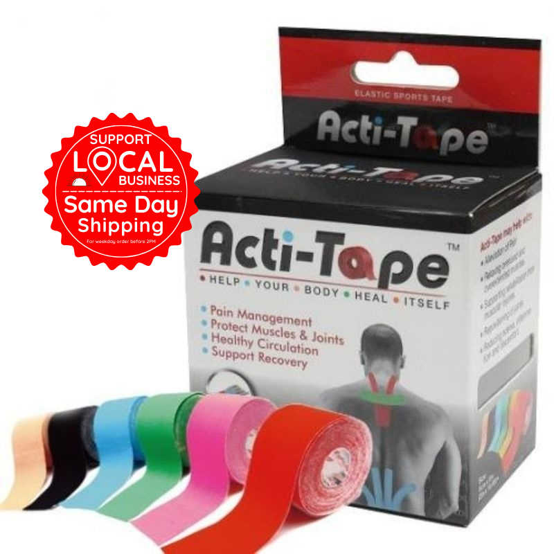 [SG Stock] Acti-Tape / Acti Tape Elastic Sport Tape 5cmx5m Black/Beige ...