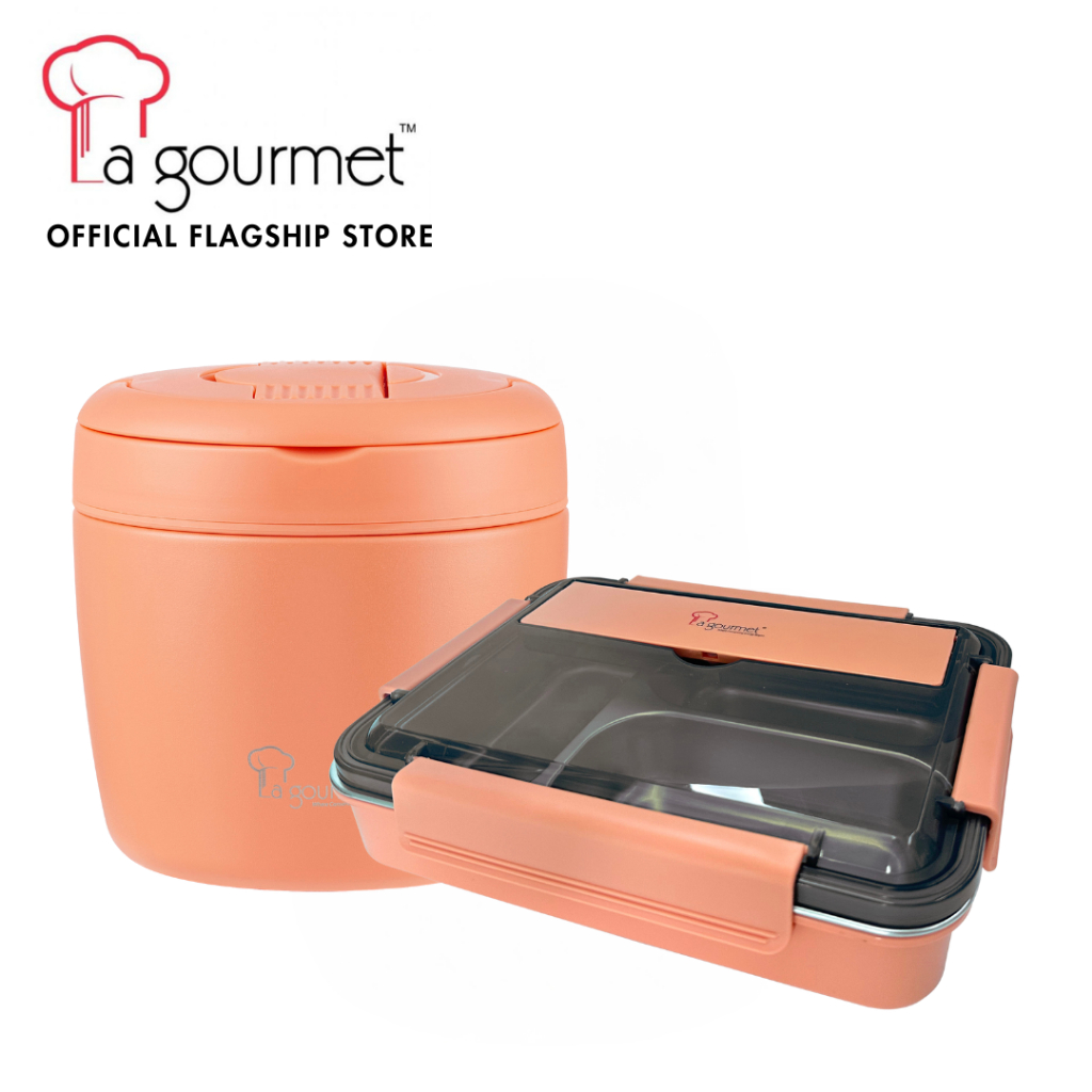 La Gourmet Coral Crush Lunch Box /Food Jar | Shopee Singapore