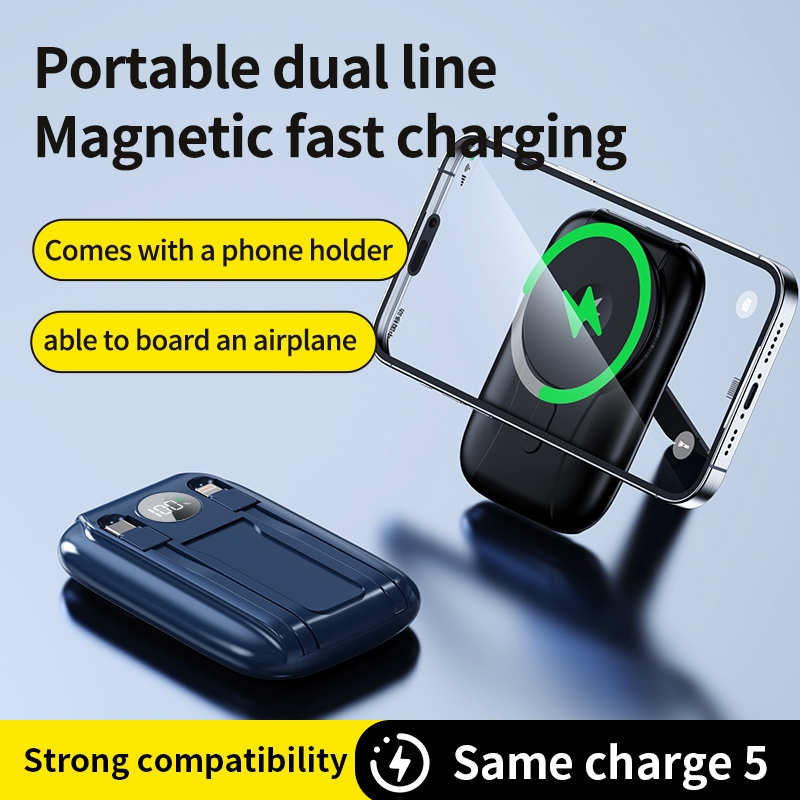 Magnetic Powerbank 66W Fast Charging 20000mAh Wireless Power Bank ...