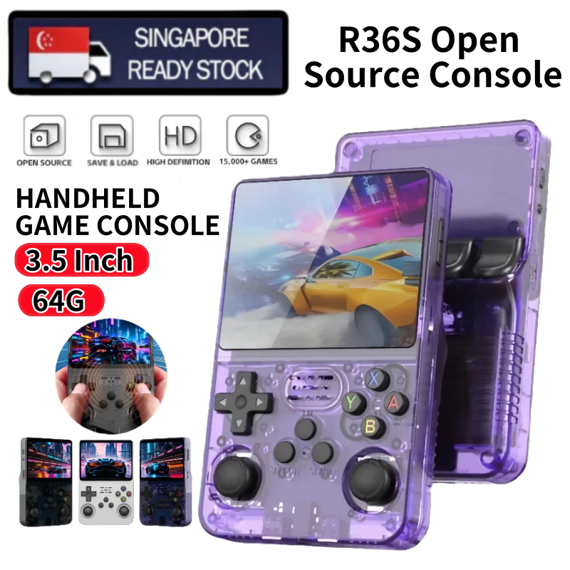 [SG] R36S 128GB Open Source Console Portable Retro Handheld Video Game ...