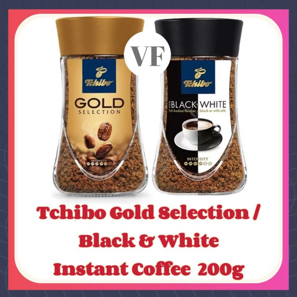 Tchibo Gold Selection Coffee / Black & White Instant Coffee 200g ...