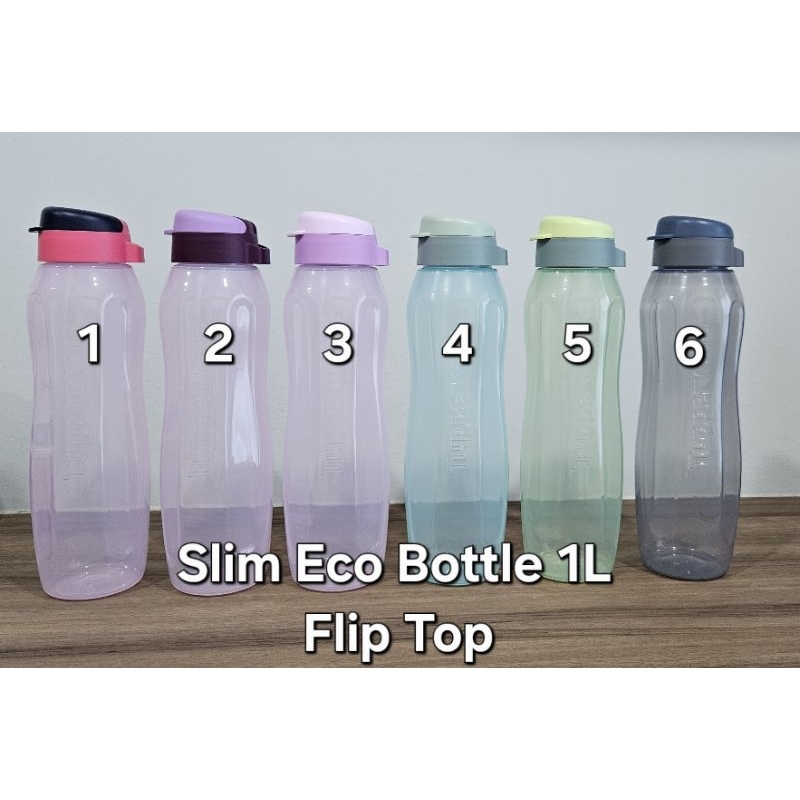 Tupperware Slim Eco Bottle 1L Flip Top (1) | Shopee Singapore