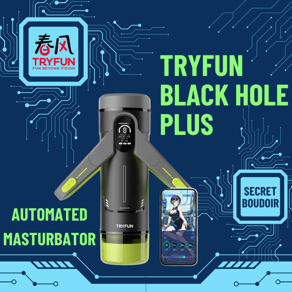 TryFun - Black Hole Plus (App-Controlled Automated Male Masturbator) | Shopee Singapore