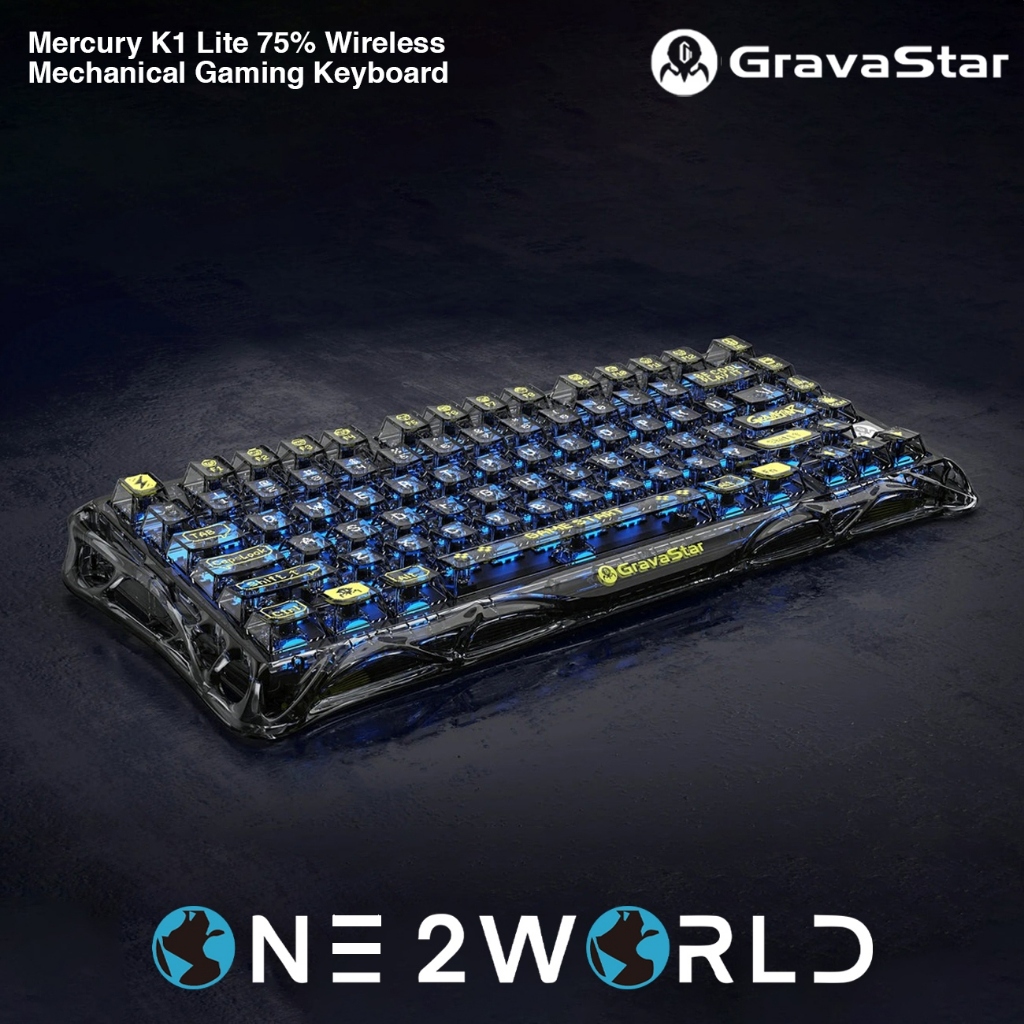 GravaStar K1 Lite: 75% Wireless Mechanical Keyboard with Organic ...