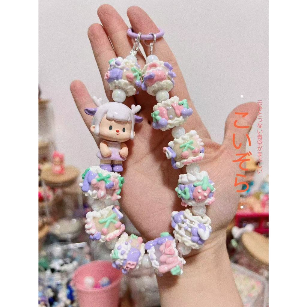 Popmart Keychain Phone Strap LABUBU DIMOO SKULLPANDA Chain Mobile Strap ...