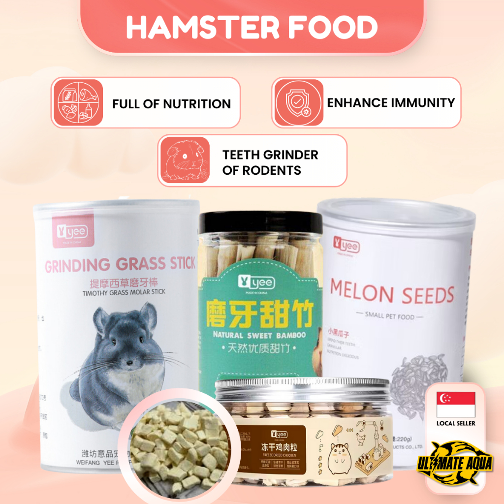 YEE Hamster Food, Tasty Dried Snack For Pets, Teeth Grinder Snack ...