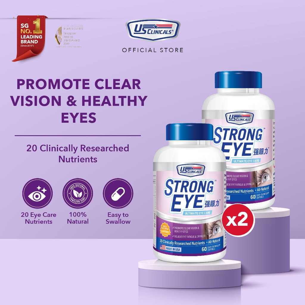 [Bundle of 2] US Clinicals StrongEye 60s | Eyes Vision Supplement ...