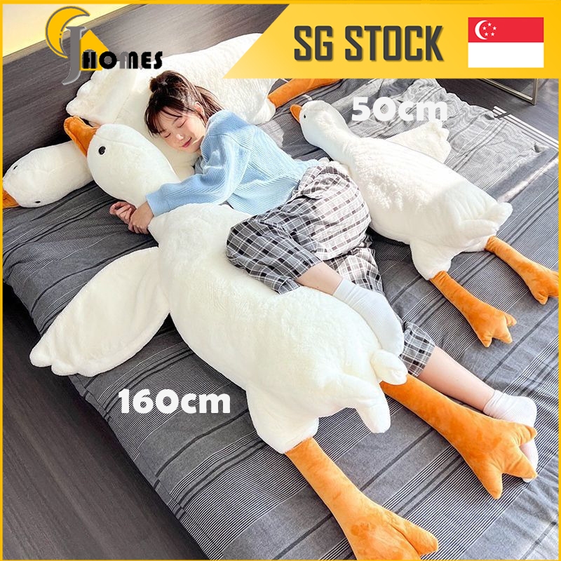160cm Long Plushie Goose Pillow Cute Stuffed Toy Plush Goose Toy ...