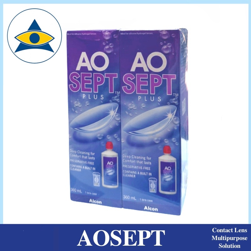 Alcon AOSEPT Value Pack Contact Lens Multipurpose Solution | For cleaning disinfecting and ...