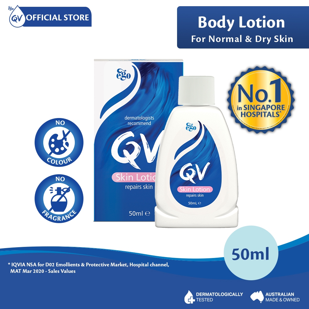 QV Skin Lotion 50ml | 24-Hours Skin Hydrating | Suitable for Normal ...