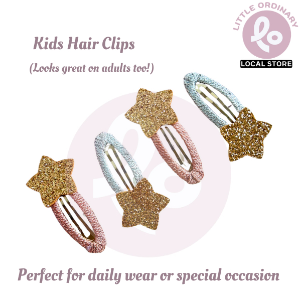 Little Ordinary Kids Hair Clip - Golden Star Series (2 colours ...