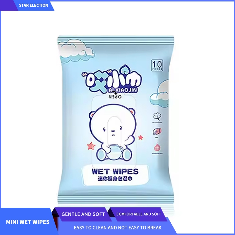 [SG Stock] Portable Small Pack Wet Wipes 10pcs/pack, Safe Soft Wet ...