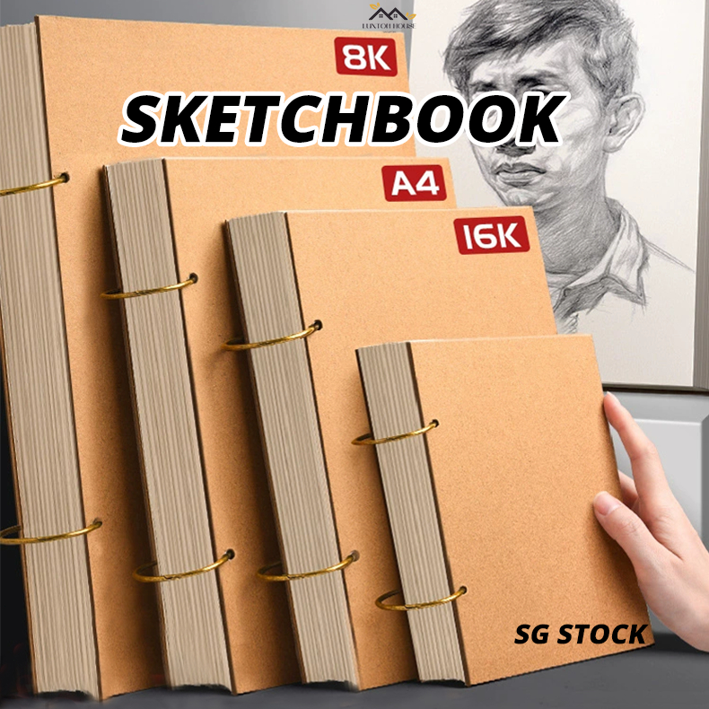 {SG} A4 8K 16K Sketch Book 170page SketchBook Drawing Paper Drawing ...