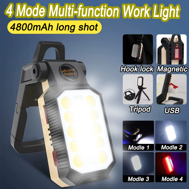 🇸🇬 Stock Multifunction Torchlight ultra bright Work Light Magnetic/hook ...
