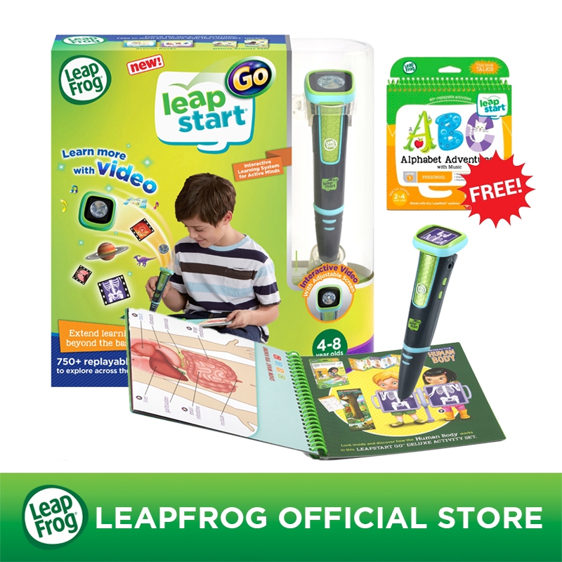 LeapFrog LeapStart GO Pen + LeapStart Alhapbet Adventure Book + 3 ...