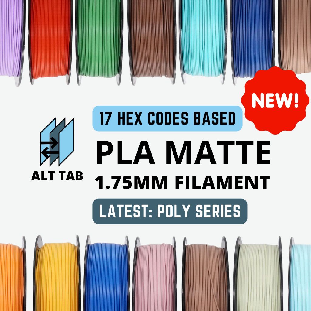 (Local Stock) Matte PLA Filament Series 1.75mm 1kg for 3D Printer ...