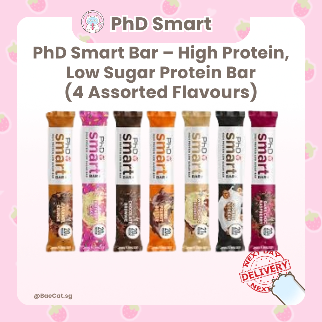 PhD Smart Bar High Protein Bar Low Sugar Halal 1 x 64g / 20g Protein ...
