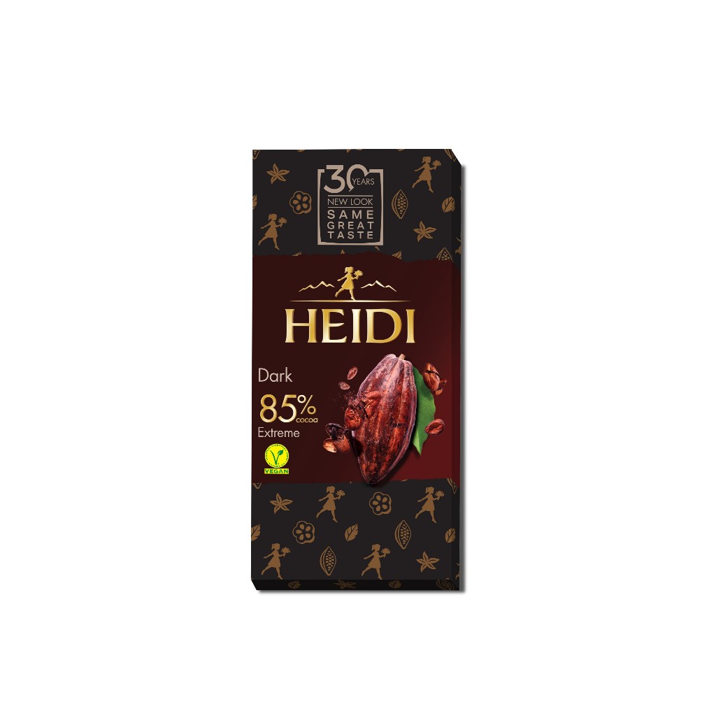 Heidi Dark Extreme Chocolate Bar - 85% Cocoa 80GM | Shopee Singapore
