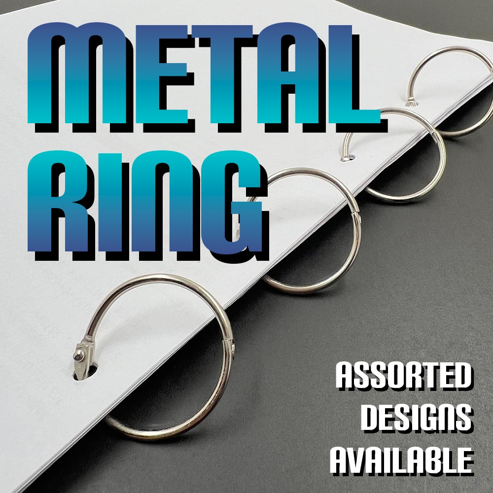 🇸🇬📦🚚 Hinged O Ring | Metal Ring Book Binder | Loose Leaf Binding Hoop ...