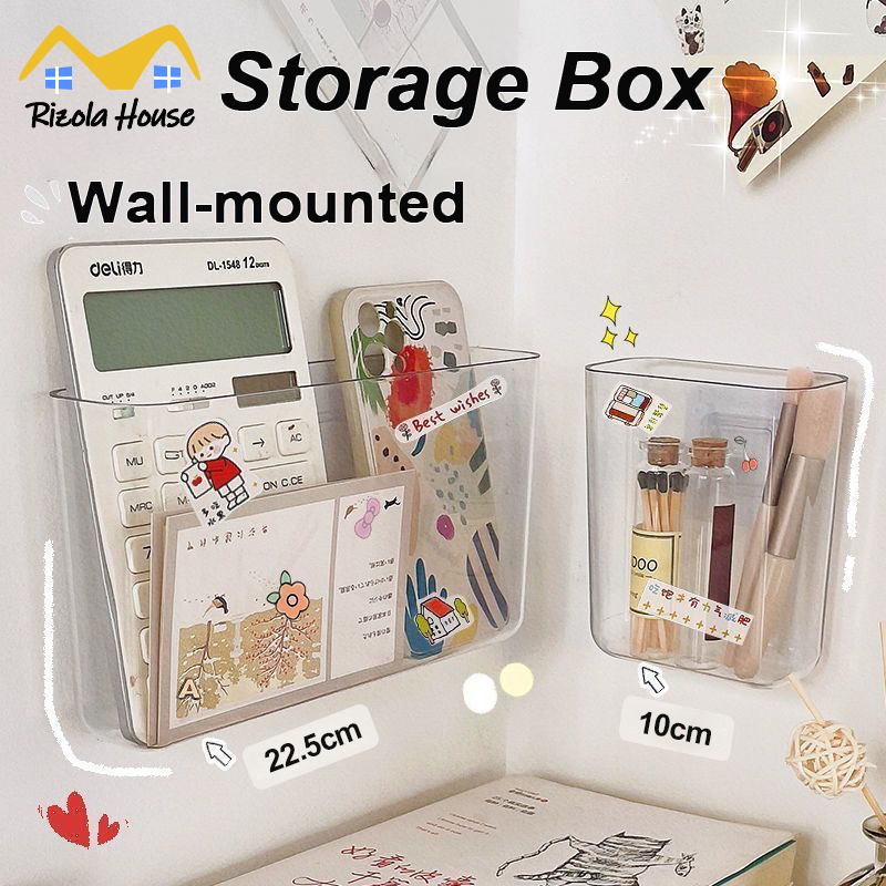 【SG】Wall-Mounted Storage Box Removable Waterproof Data Line Storage ...
