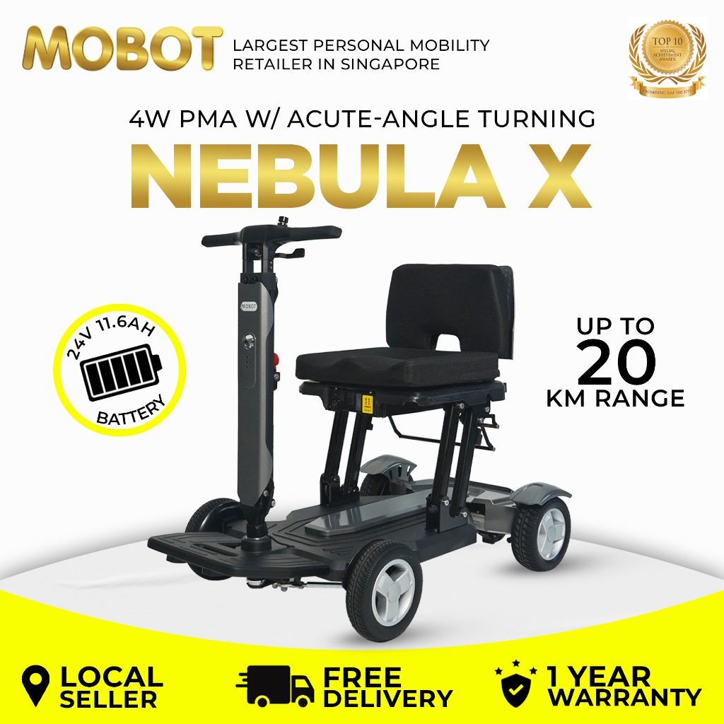 MOBOT SG OFFICIAL | Nebula X 4 Wheel Next Gen Mobility Scooter | 24V 11 ...