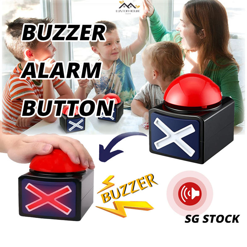 {SG} Game Answer Buzzer Alarm Button with Sound Buzzer Game Buzzer ...