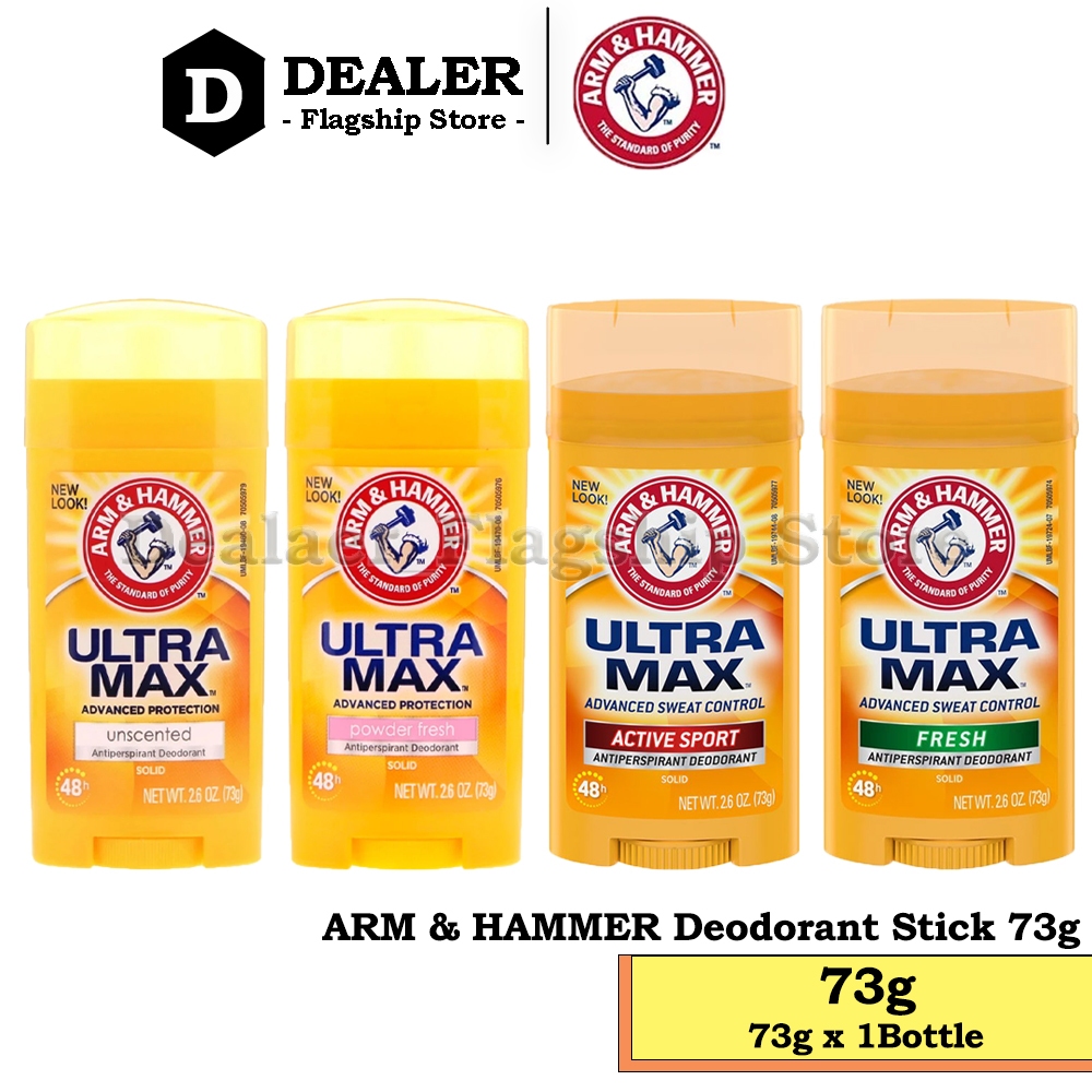 Arm and Hammer Deodorant Stick 73g - Active Sport / Fresh / Powder ...