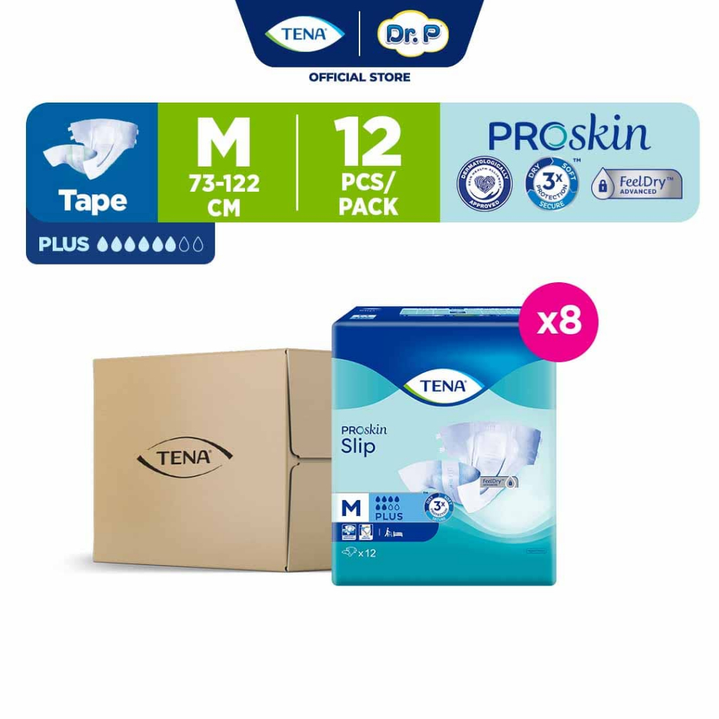 Tena PROskin Slip Plus Adult Tape Diapers M/L/XL Size | Shopee Singapore