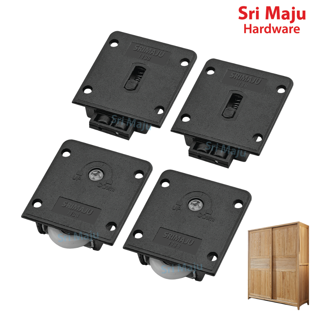 MAJU 1138 Furniture Sliding Roller Wheel for Closet Cabinet Closet ...