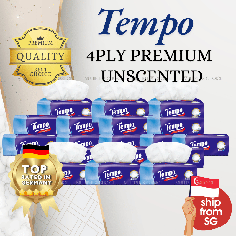 4-Ply Facial Tissue Paper Softpack Bundle | TEMPO Scented & Unscented ...